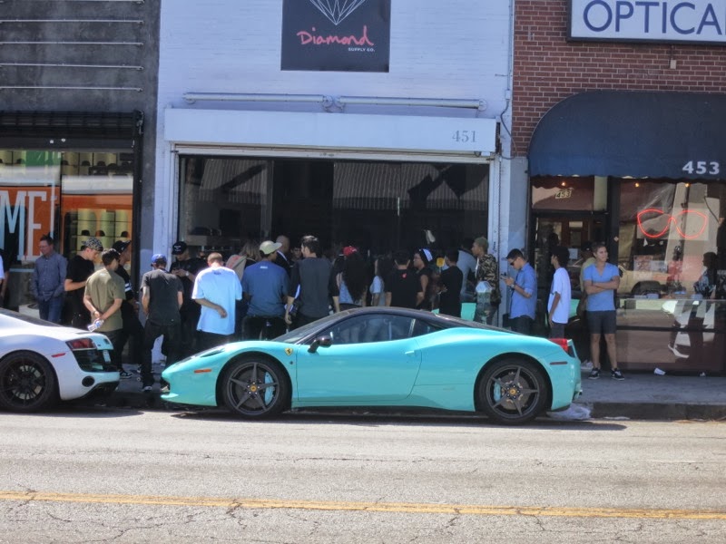 MELROSEandFAIRFAX: Nick Diamond's Tiffany Blue Lamborghini