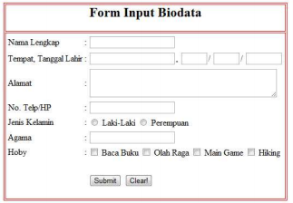 Membuat Form dengan HTML | Andika_TKJ