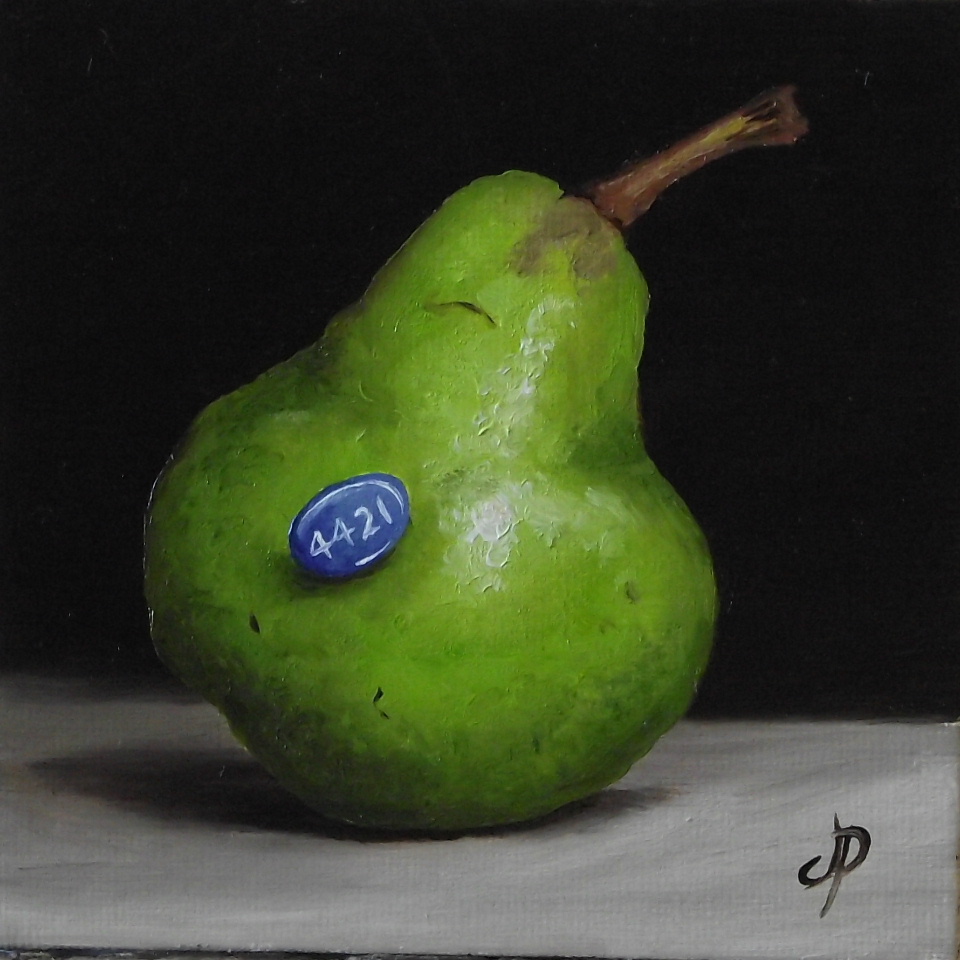 Jane Palmer Fine Art: Pear with fruits and a little Pear