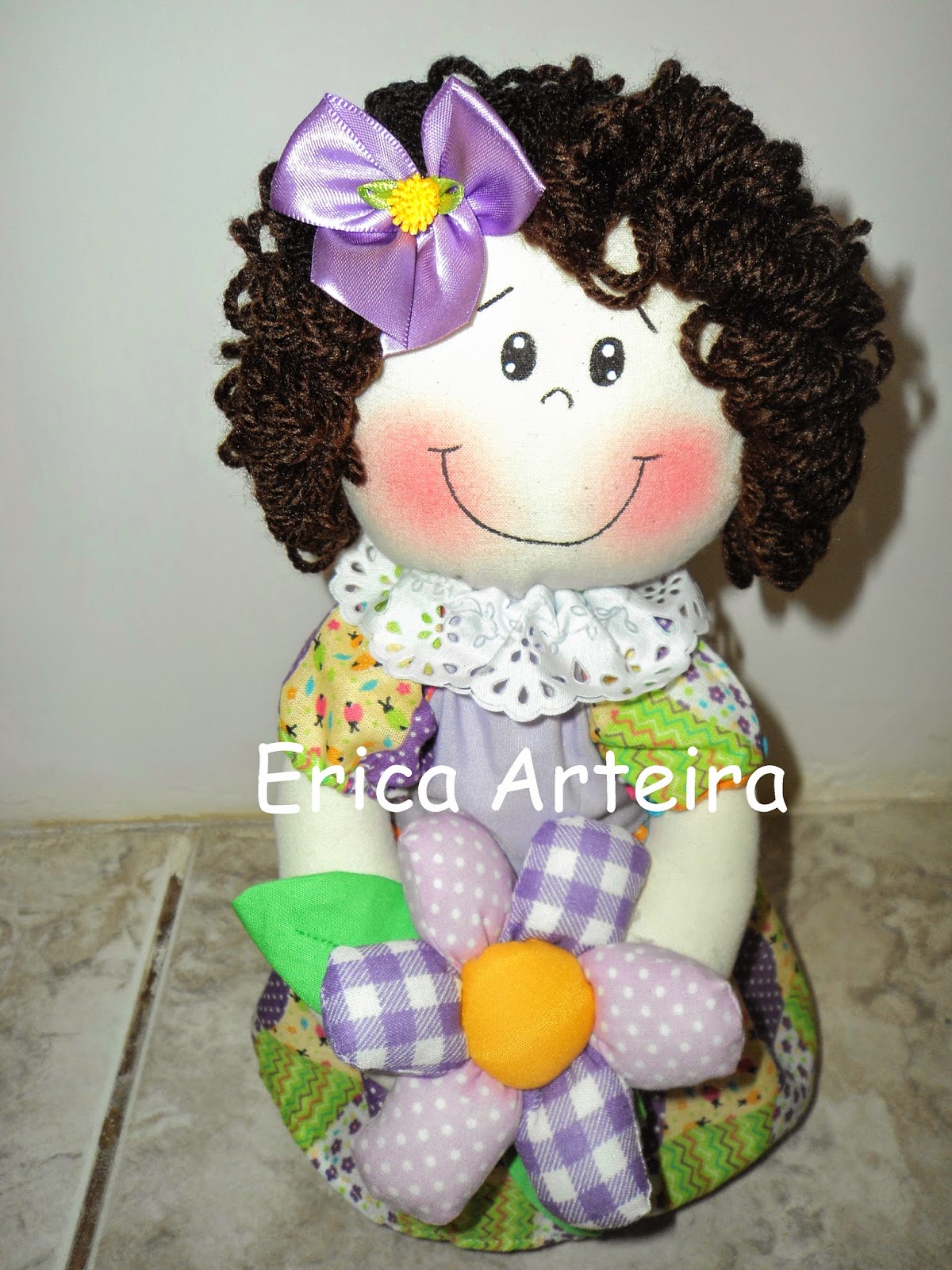 Erica Arteira: Boneca peso de porta