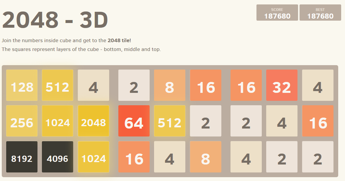 Without Geometry, Life is Pointless: 2048