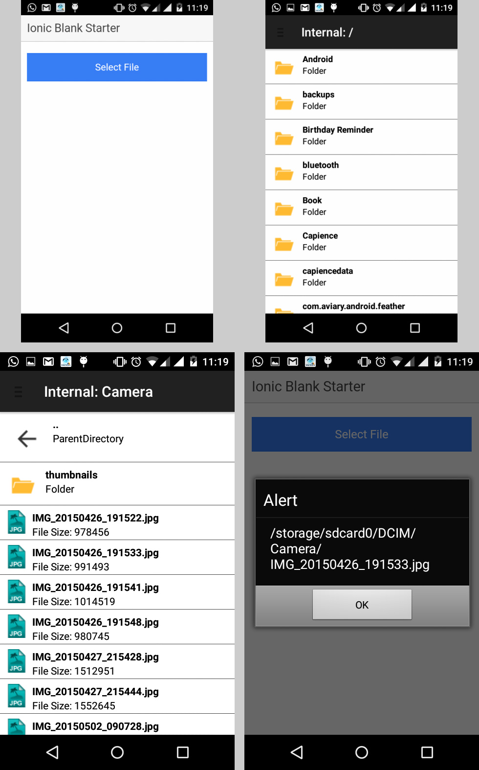 Create A File Chooser Using Ionic Framework