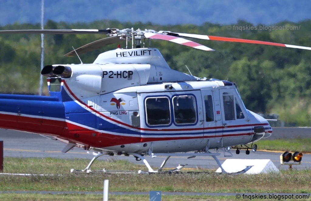Far North Queensland Skies: Hevilift Helicopters noted at Cairns
