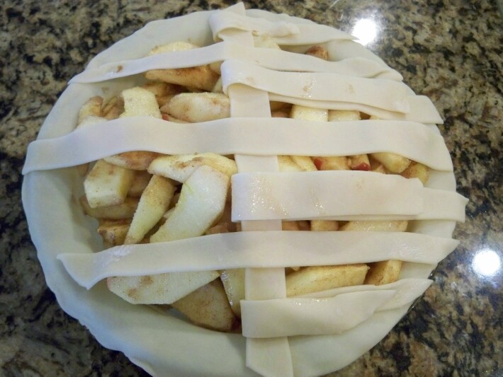 Easy Lattice Top Apple Pie Tutorial - A Stroll Thru Life