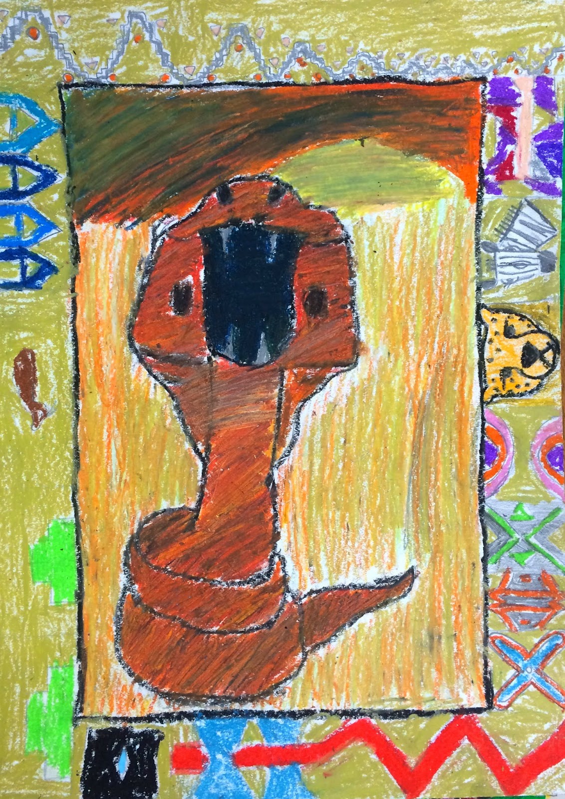 Art. Eat. Tie Dye. Repeat.: 5th Grade African Animals