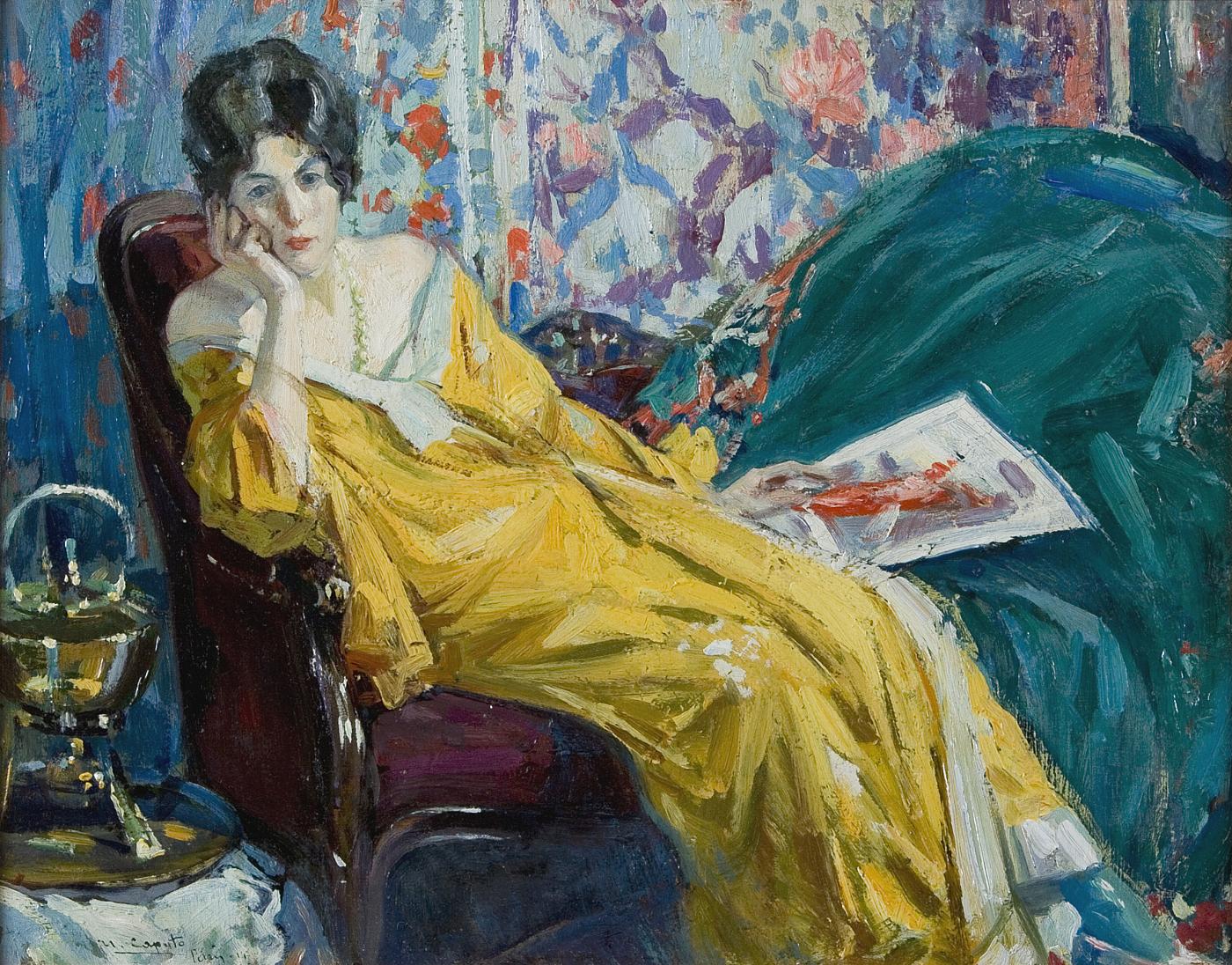 Ulisse CAPUTO (1872-1948) | Catherine La Rose ~ The Poet of Painting