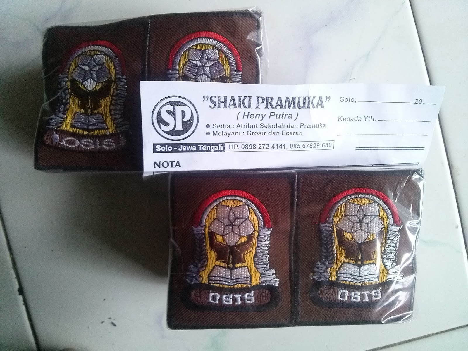 Jual Bet Badge Sekolah SD SMP SMA Bordir | Shaki Pramuka Jual Bet Badge Sekolah SD SMP SMA Bordir | Shaki Pramuka