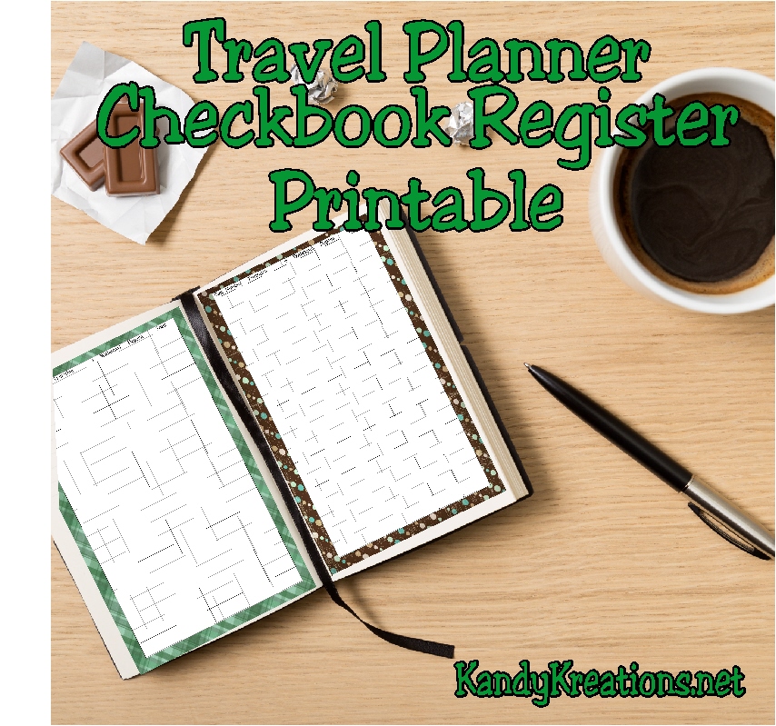 DIY Party Mom: Travel Checkbook Register Printable for your Planner