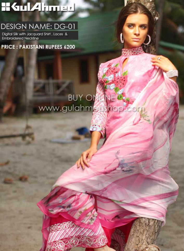 Gul Ahmed Stylish Mid Summer Collection 2012-2013 | GulAhmed Collection ...