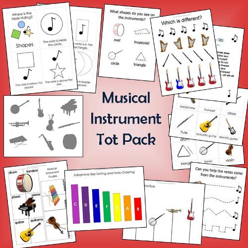 Memorizing the Moments: Musical Instruments Tot Pack