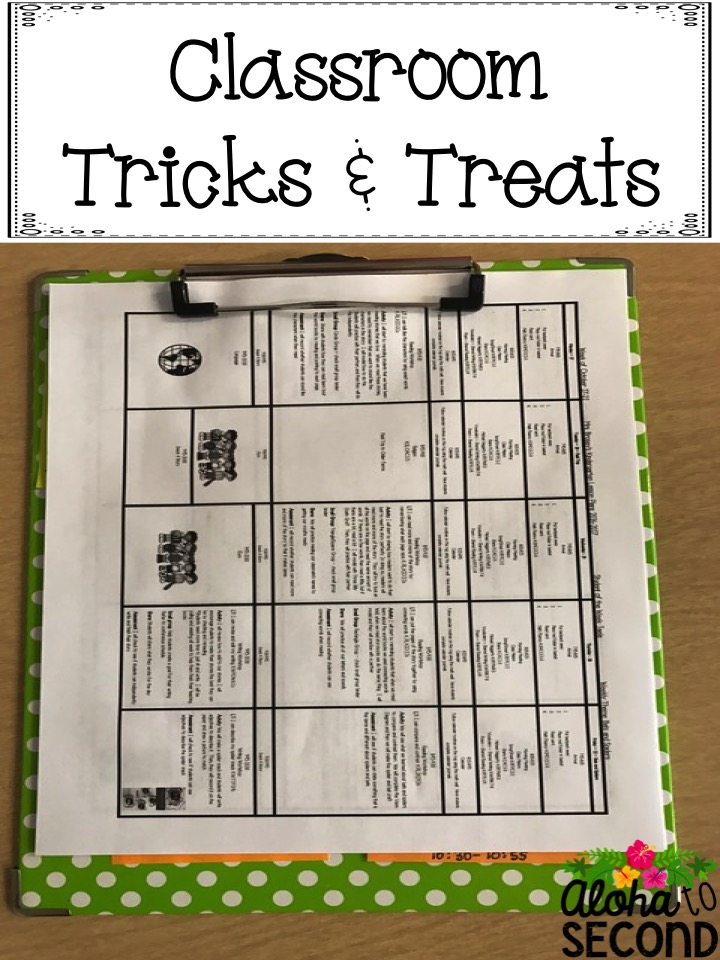 The Elementary Entourage: Tricks and Treats {from Aloha to Second}