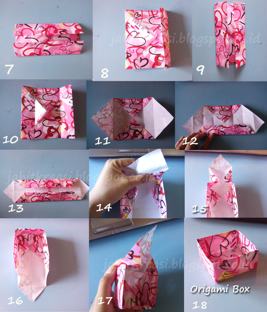 Tutorial Cara Membuat Origami Box - Berbagi Tutorial Aneka Kreasi