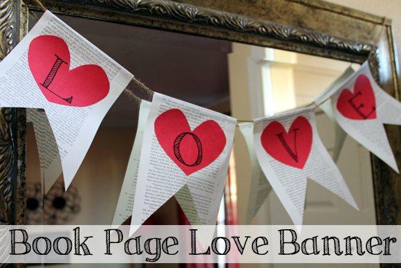 Make a Book Page Pennant Banner | Creative Green Living
