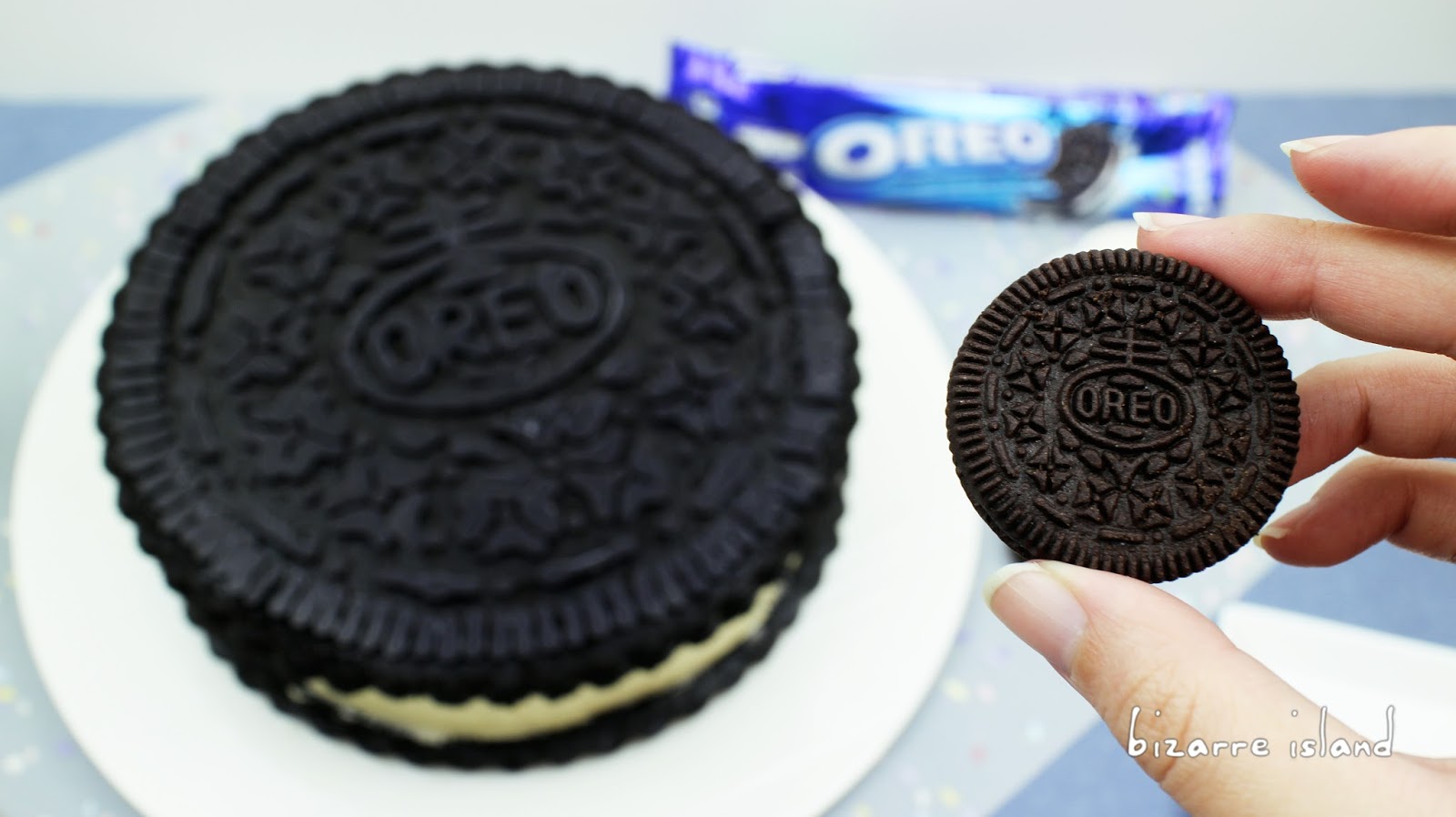 ~ bizarre island ~: A GIANT OREO! Oreo No Bake Cheesecake