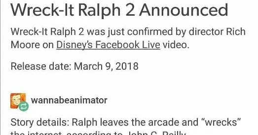 The Finest Memes: Wreck It Ralph 2 Confirmed