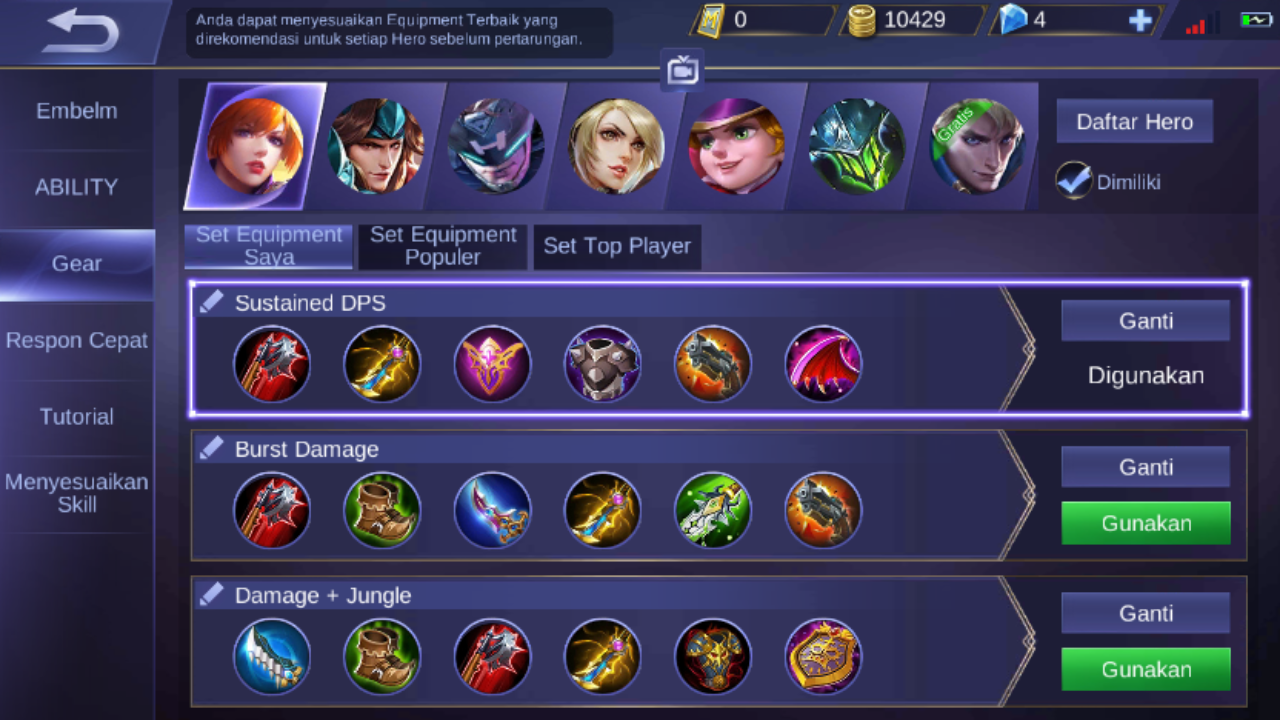 TIPS DAN BUILD HERO FANY MLBB