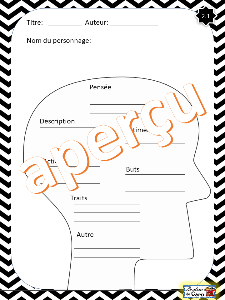 la classe de caro.: Compréhension d’un texte narratif - Étude du personnage