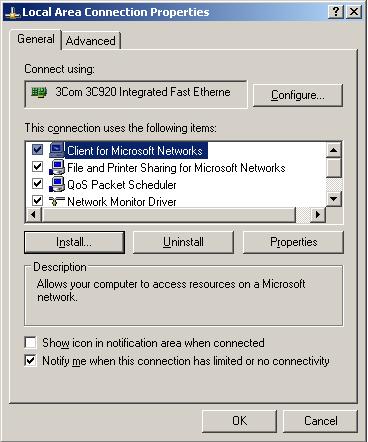 Client for Microsoft Networks Servie in Windows Operating Systems | SA POST
