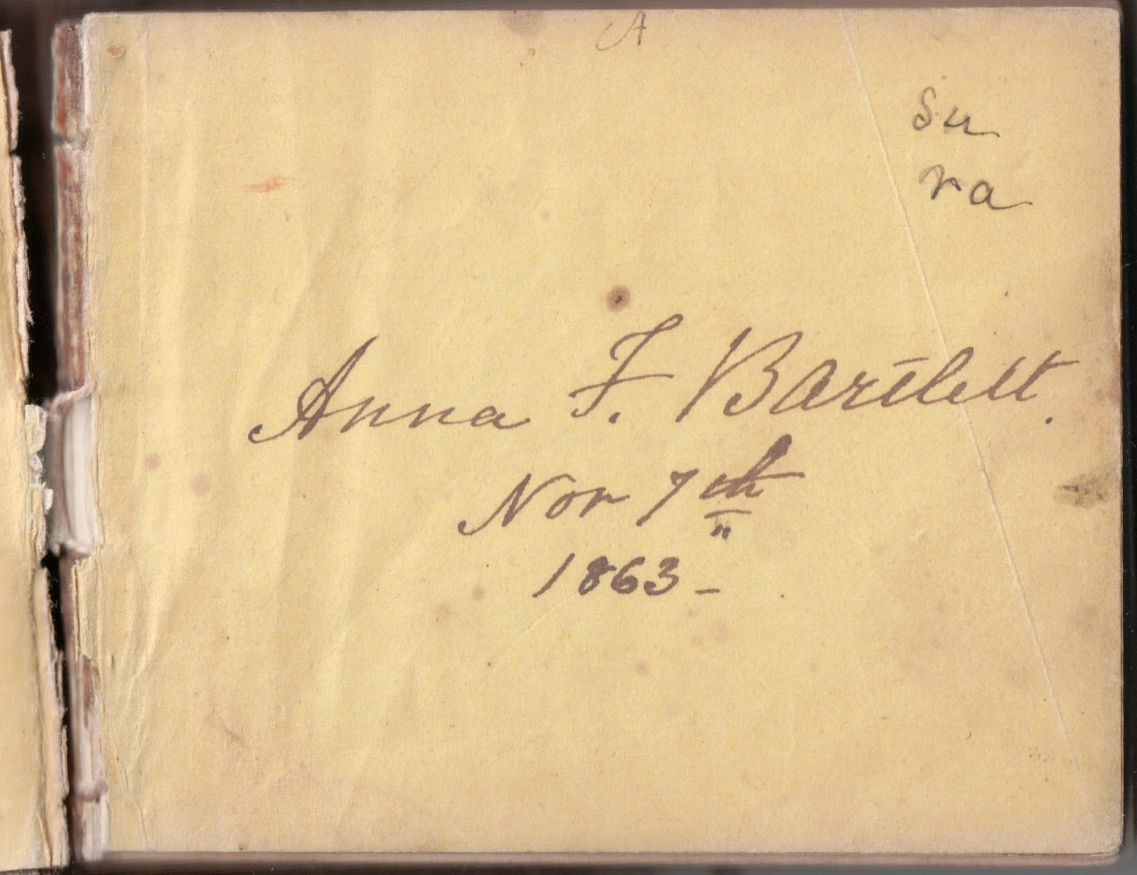 Heirlooms Reunited: 1860/70s Autograph Album of Anna Firth Bartlett of ...