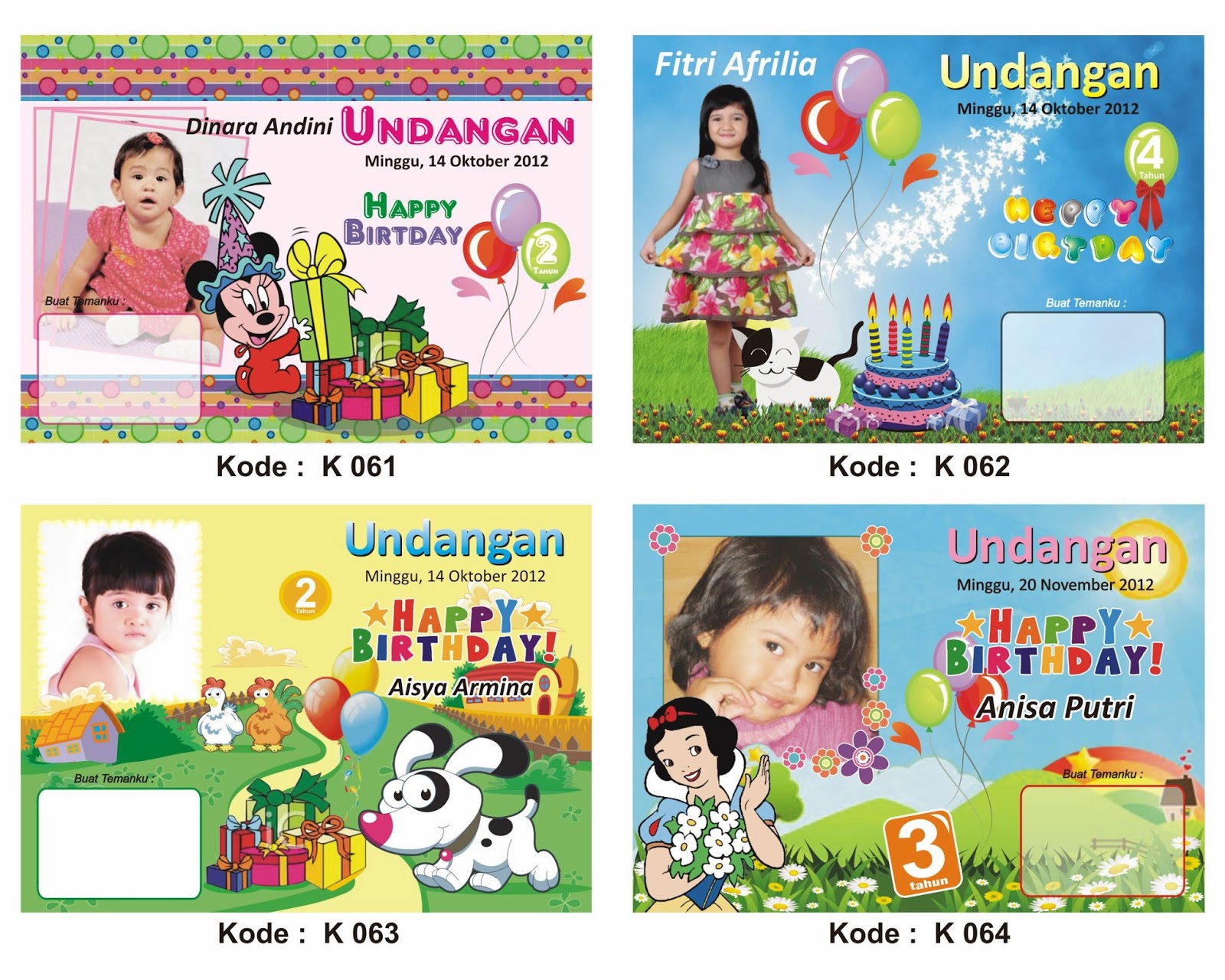 JUAL TEMPLATE BACKGROUND UNDANGAN ULTAH 0813 3519 7828