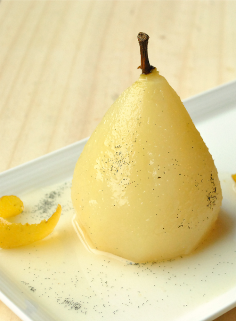 Head asjad...: Valges veinis pošeeritud pirnid