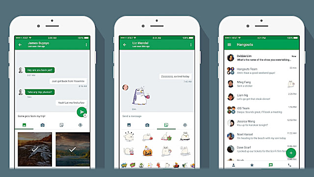 IOS receive update Google Hangouts | GSM Click