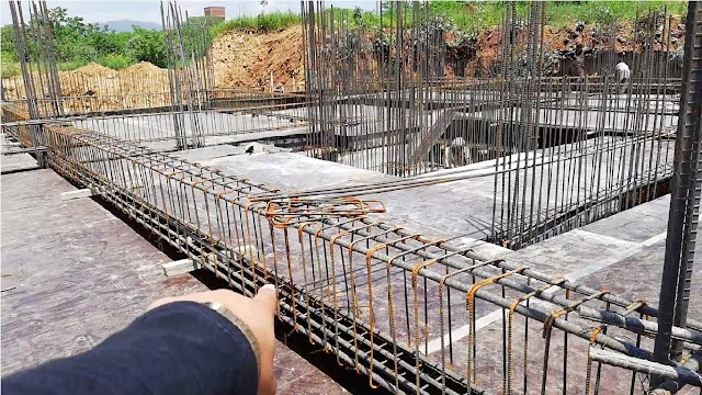 RRC Curved beam clear cover concrete blocks