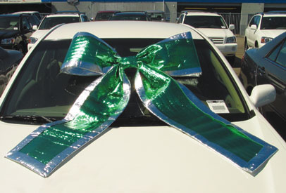 E-Z Lettering Service: Holiday Car Bows, Car Bows, Giant Car Bows