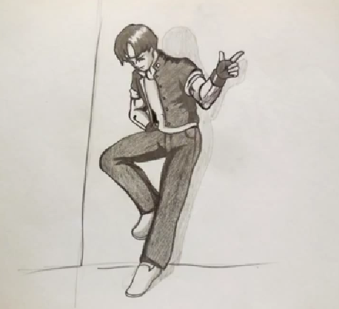 DIBUJOS KOF // KYO KUSANAGI // KING OF FIGHTER | KOFFUNERAL