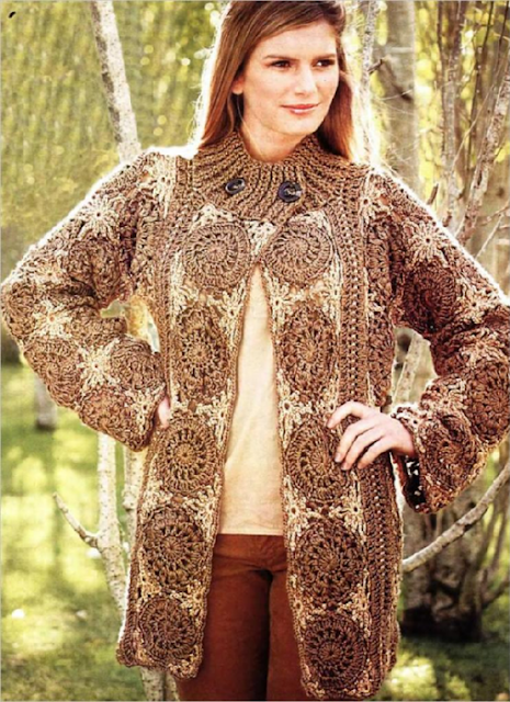 Free Crochet Pattern for Stunning Fall Winter Coat | Crochet patterns ...