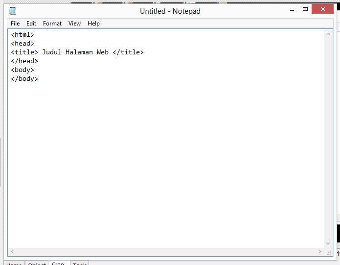 -ASTI FATMAWATI FATONAH-: TUTORIAL HALAMAN WEB BY HTML