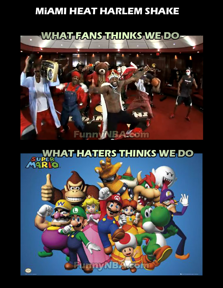 Super Mario Bros Vs Miami Heat | NBA FUNNY MOMENTS