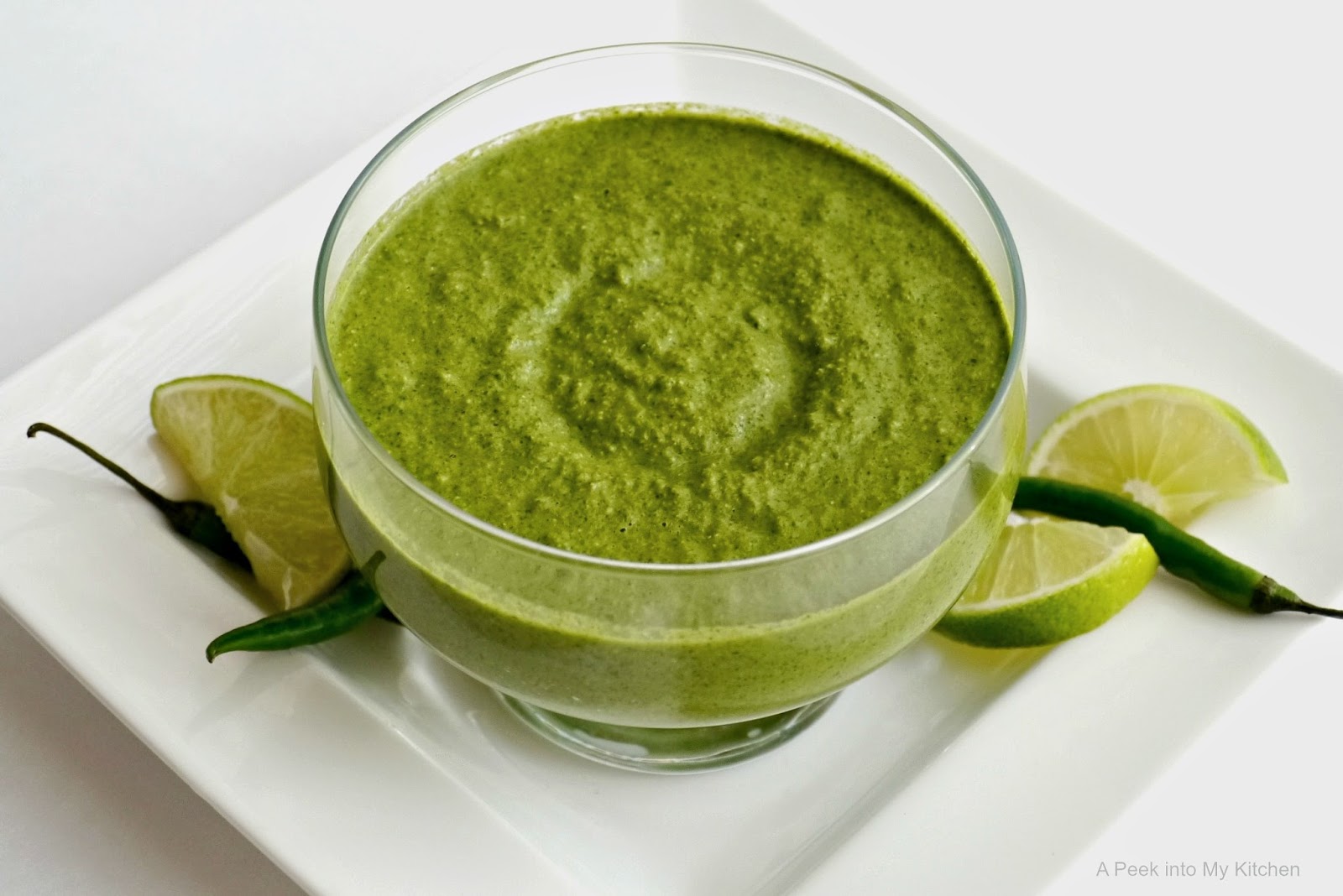 A Peek into My Kitchen: Coriander Mint Chutney (Green Chutney) for ...