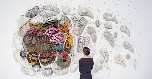Ceramic coral reef by Courtney Mattison