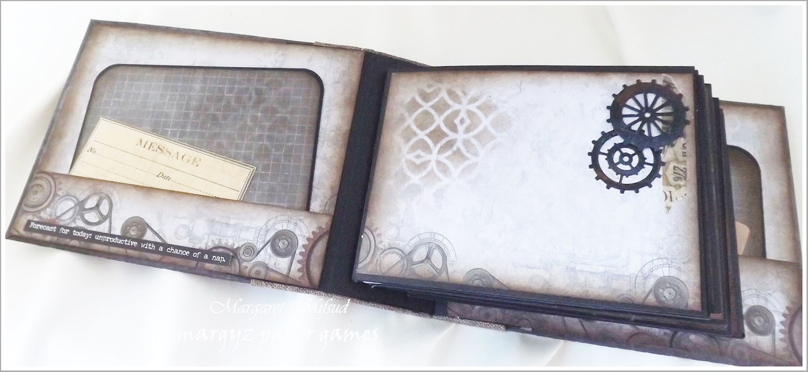 Mini Album Makers Challenge: Masculine Flip Fold Album Tutorial by ...