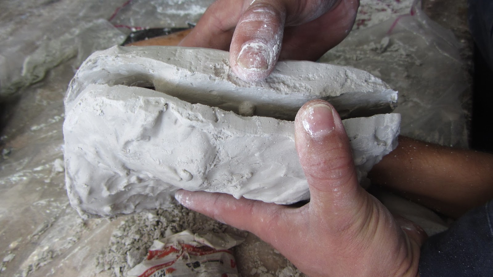 Modelado moldes y reproducciones: Molde compuesto de la mano