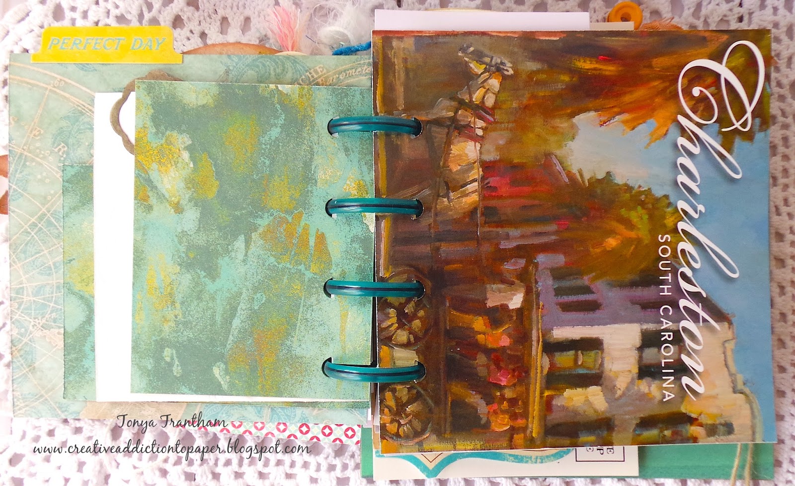 Creative Addiction to Paper: Beach Disc Junk Journal