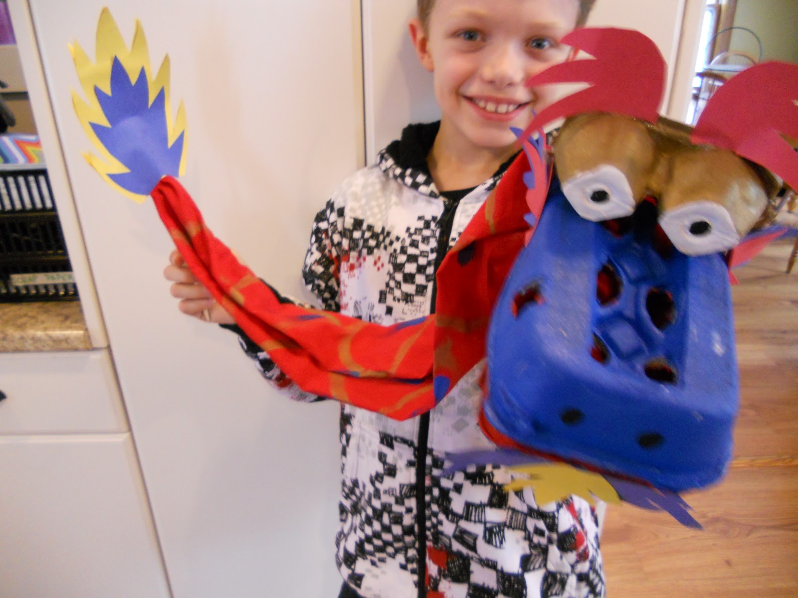 Create Art With Mrs. P!: Dragon Puppets