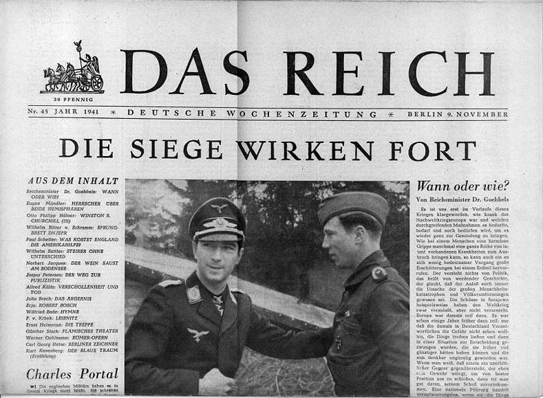 NÁŠ SMĚR: Druhé nejvýznamnější noviny nacionálněsocialistického Německa ...