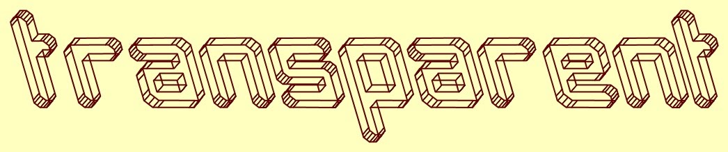 Text Effect Tutorials: TUTORIAL: getting a transparent 3D text