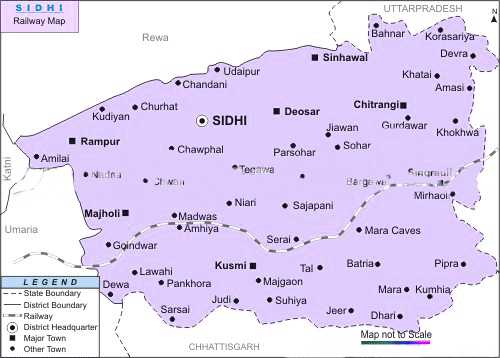 Rail-Map-india: Sidhi_railway_map