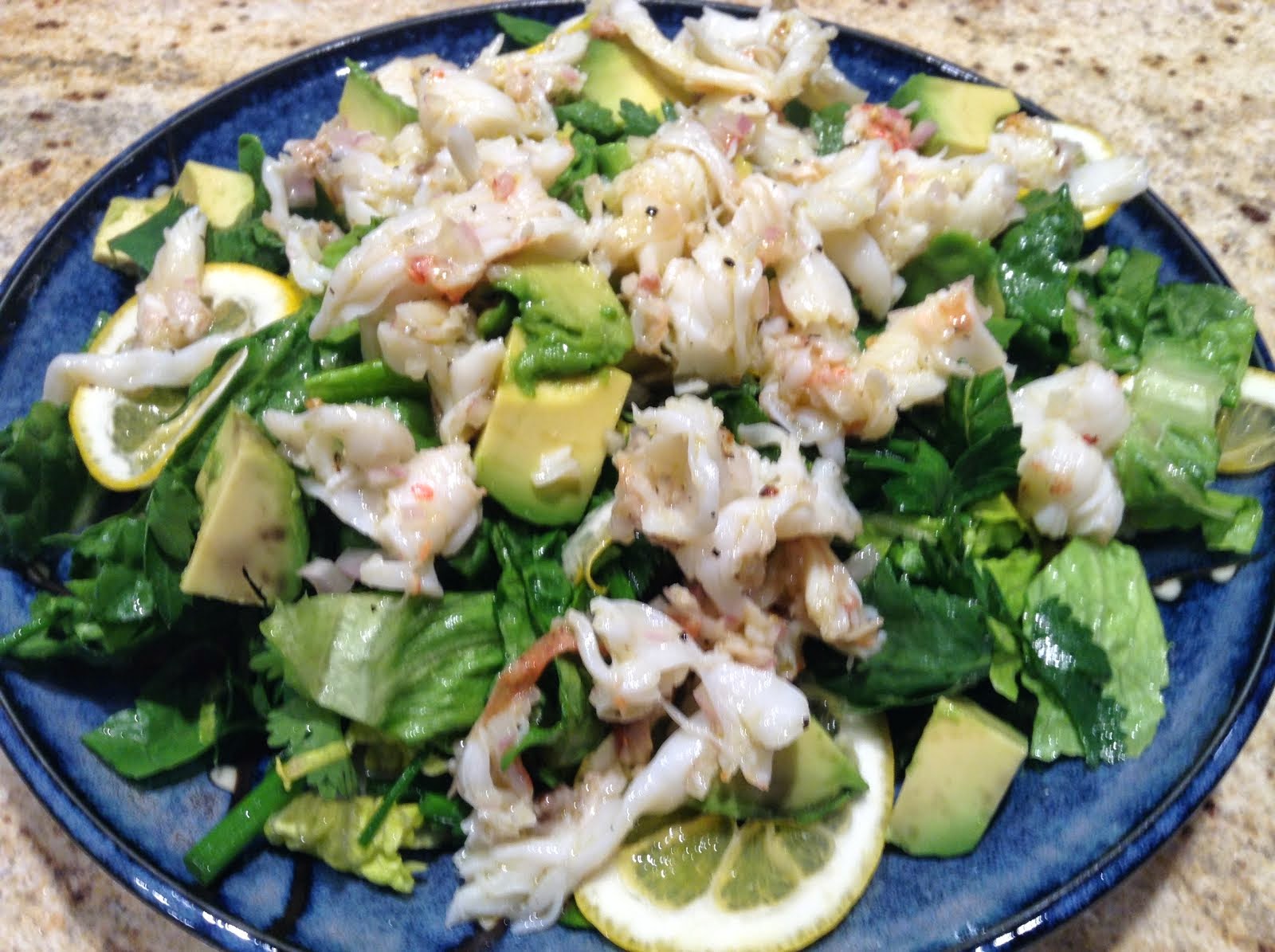Dishes with My Dish: Lobster & avocado salad with shaved Meyer lemon