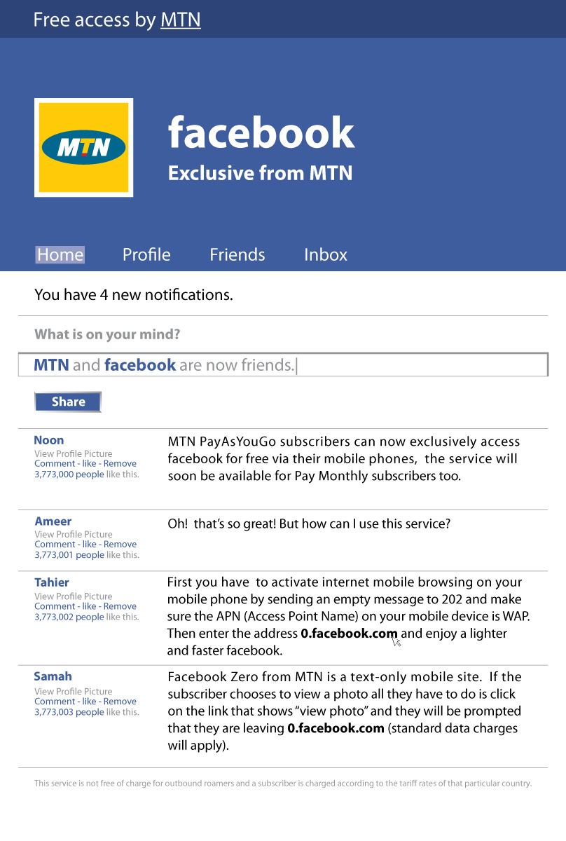 HOW TO USE FACEBOOK FOR FREE ON YOUR MTN LINE