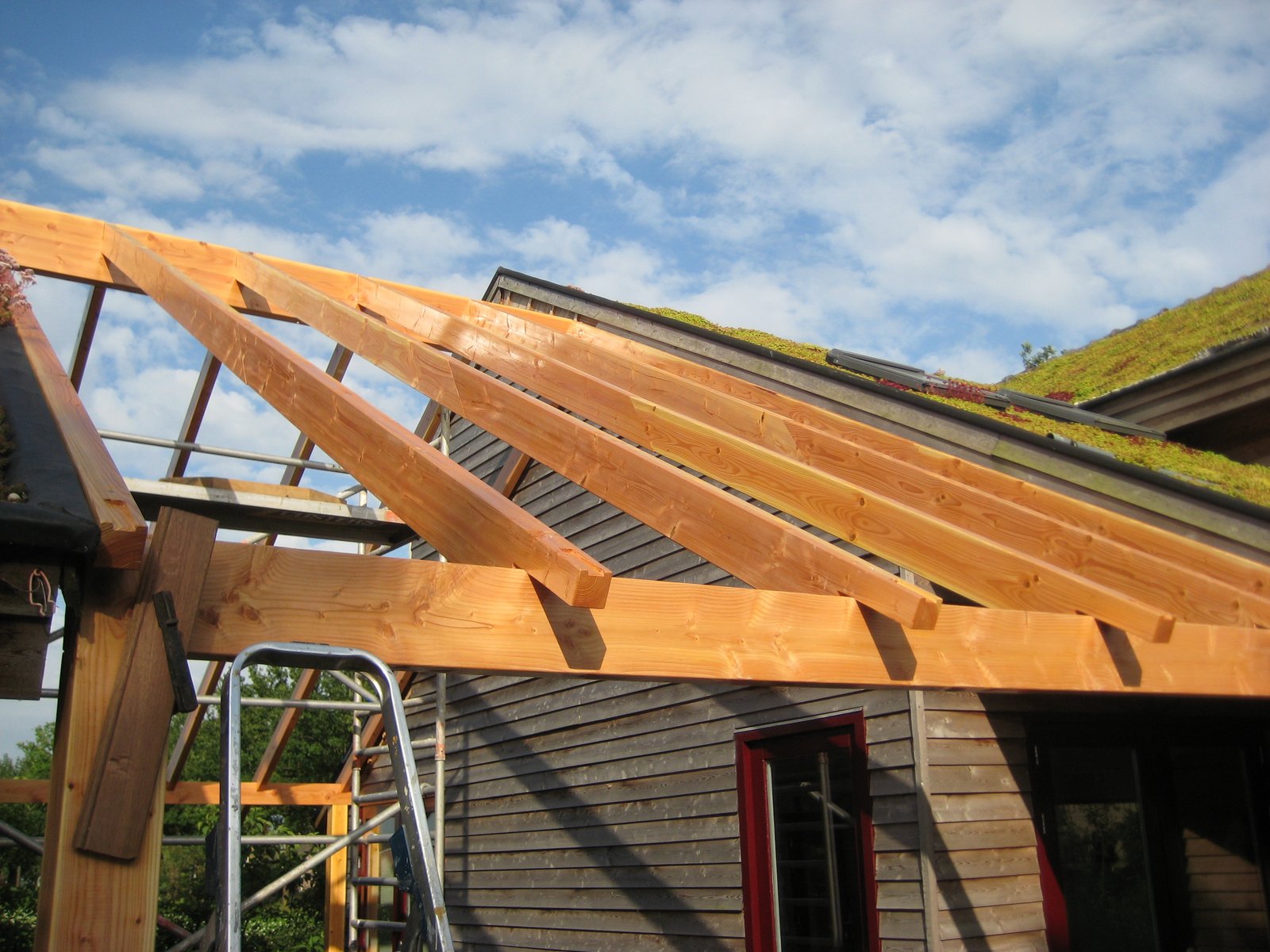 Nieuwekampen Vinkel: Serre (1): houten constructie