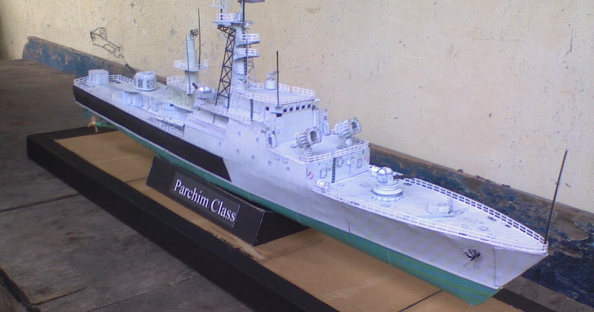 Papermodel Kapal Perang & Lain2: Papercraft Parchim Class Corvette