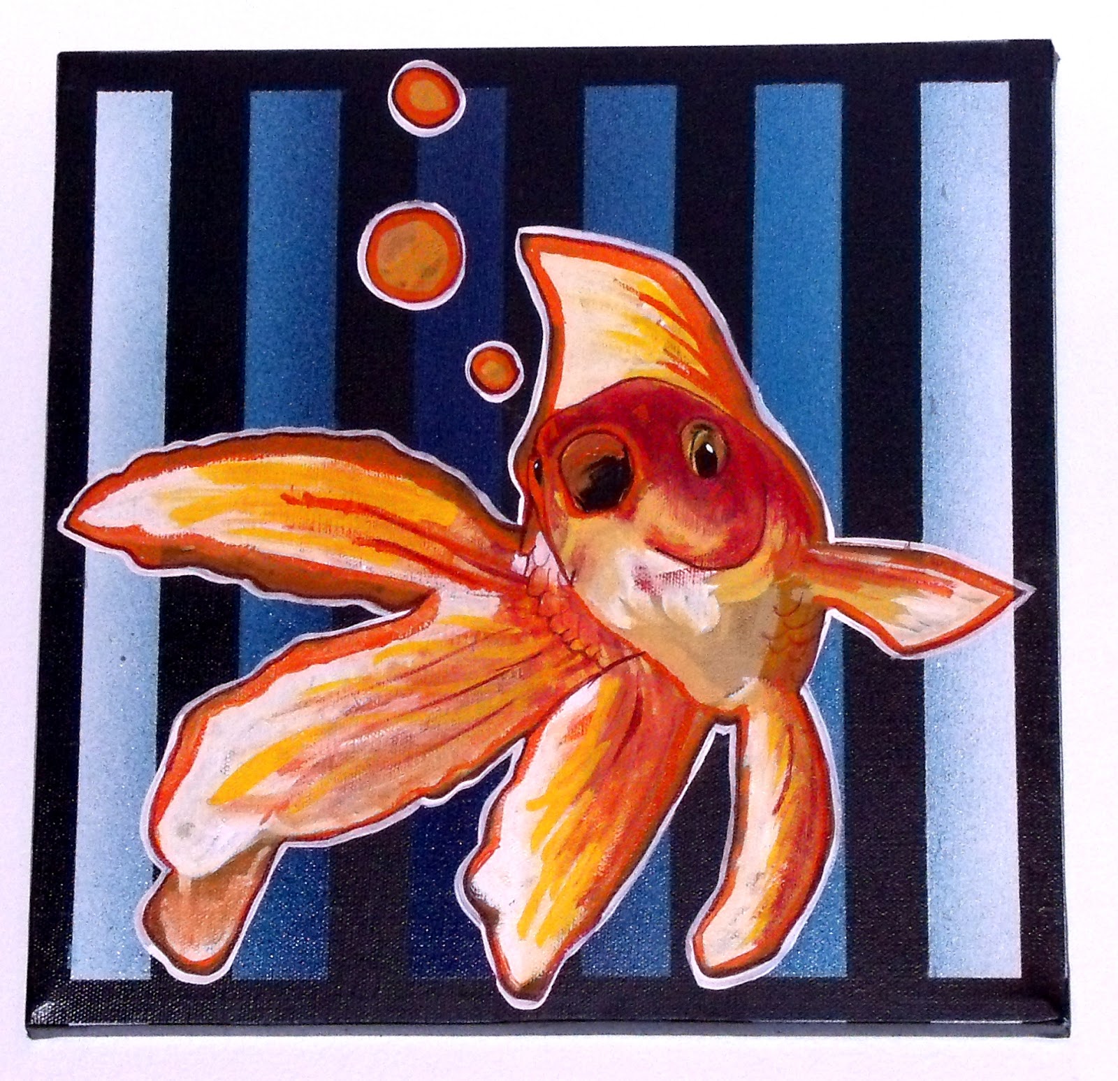 Z. Meunier Art Blog: Gold Fish Mural/ paintings