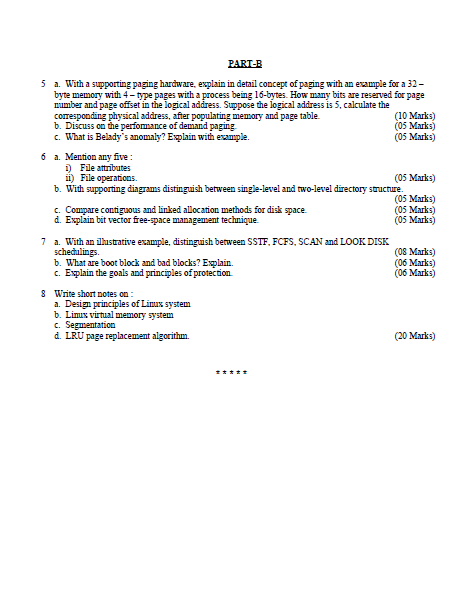 VTU B.E CSE Operating Systems June / July 2015 Question Paper ...