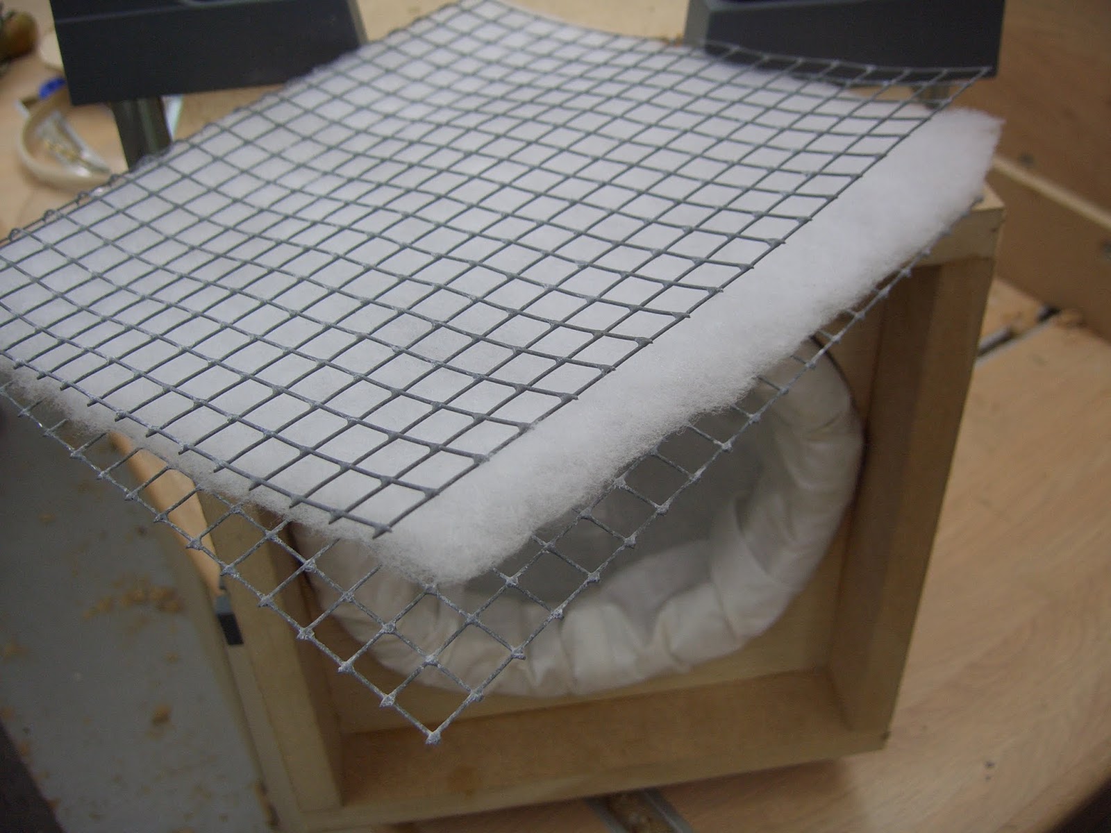 designer wood workshop: Shop made air filter