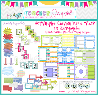 Teacher Inspired: Chevron Mega Pack is FINALLY Finished! And a bonus...