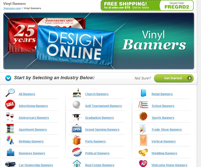 Katie's Nesting Spot: Vinyl Banners from Signazon.com